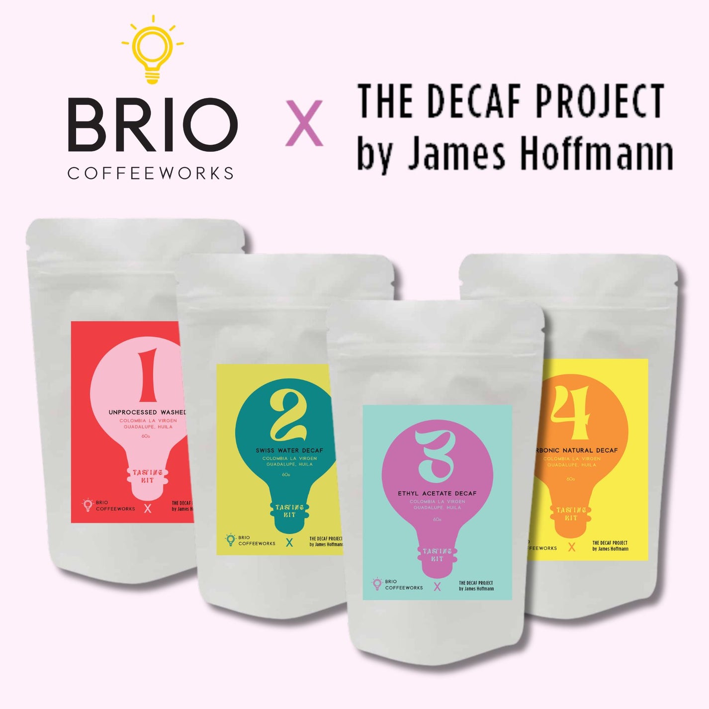 The Decaf Project: A Brio x James Hoffmann Tasting Kit – Brio Coffeeworks