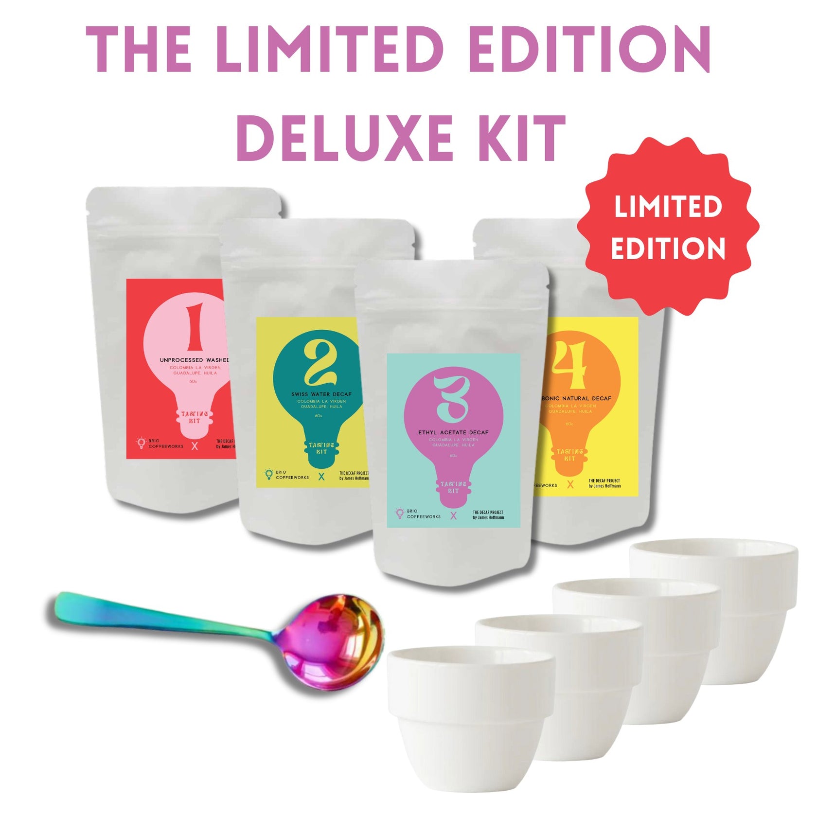 The Decaf Project: A Brio x James Hoffmann Tasting Kit – Brio Coffeeworks